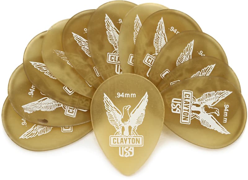Clayton Ultem Small Teardrop Picks 12-pack .94mm (3-pack) | Reverb
