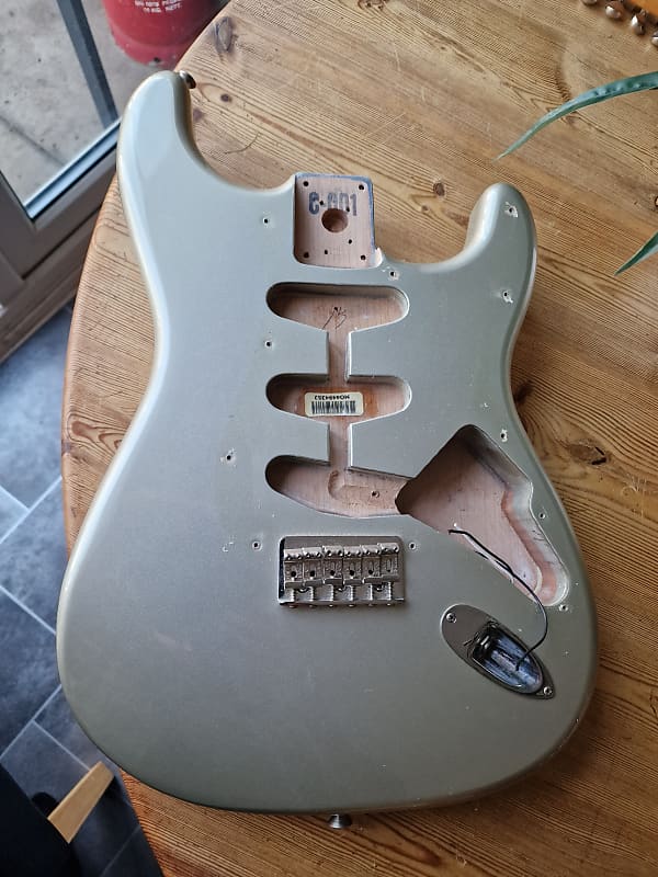 2017 Fender Robert Cray Stratocaster Body MIM Inca Silver | Reverb