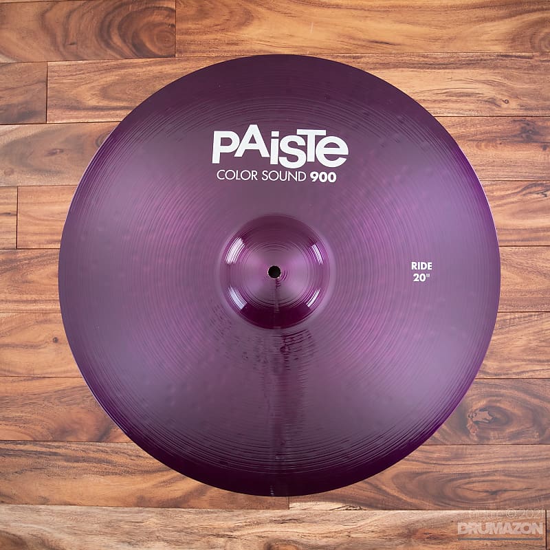 PAISTE 20" 900 COLOR SOUND SERIES PURPLE RIDE CYMBAL | Reverb