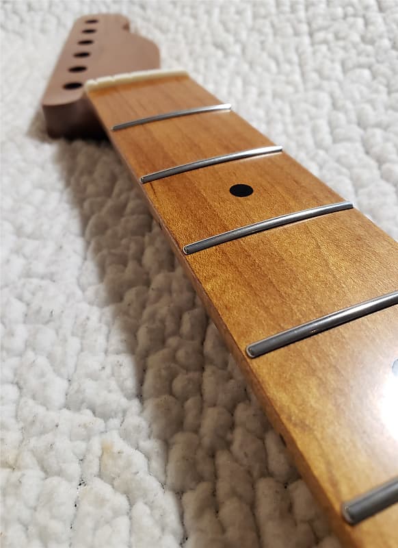Beautiful USA made Vintage Nitro neck,Walnut insert,Rounded | Reverb