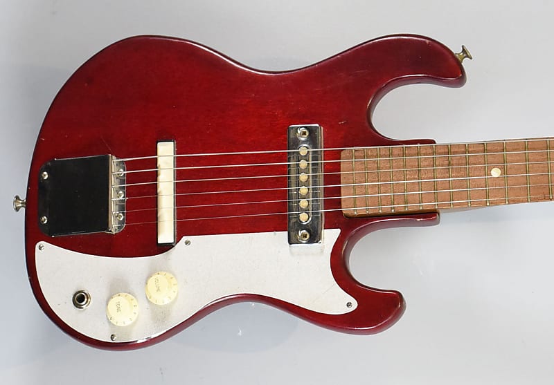 MIJ Short Scale Electric Guitar - Cherry | Reverb
