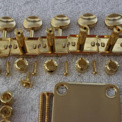 Gotoh Hardtail Gold Stratocaster Hardware Set w/ Tuners for | Reverb