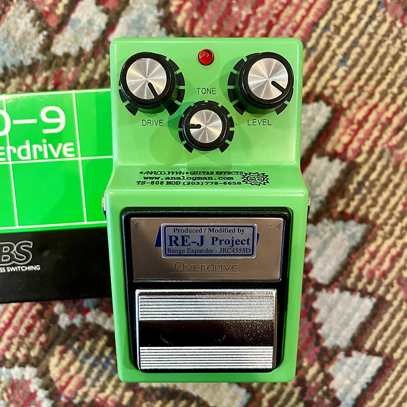 Analogman Maxon OD-9 ts808 silver mod | Reverb