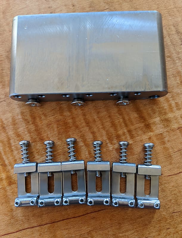 DiTemple Titanium Tremolo Block and Saddles for Stratocaster | Reverb