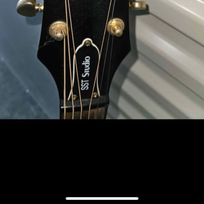 Epiphone SST Studio Ebony Acoustic Electric Guitar | Reverb