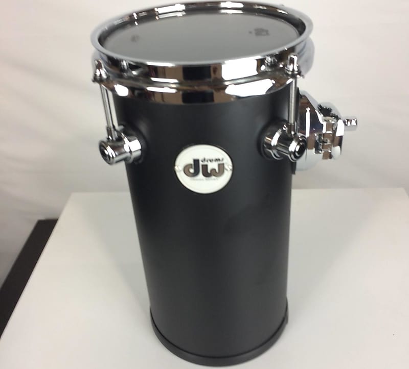 DW Design Series Rata Tom Drum, Satin Black, 12 x 6" | Reverb
