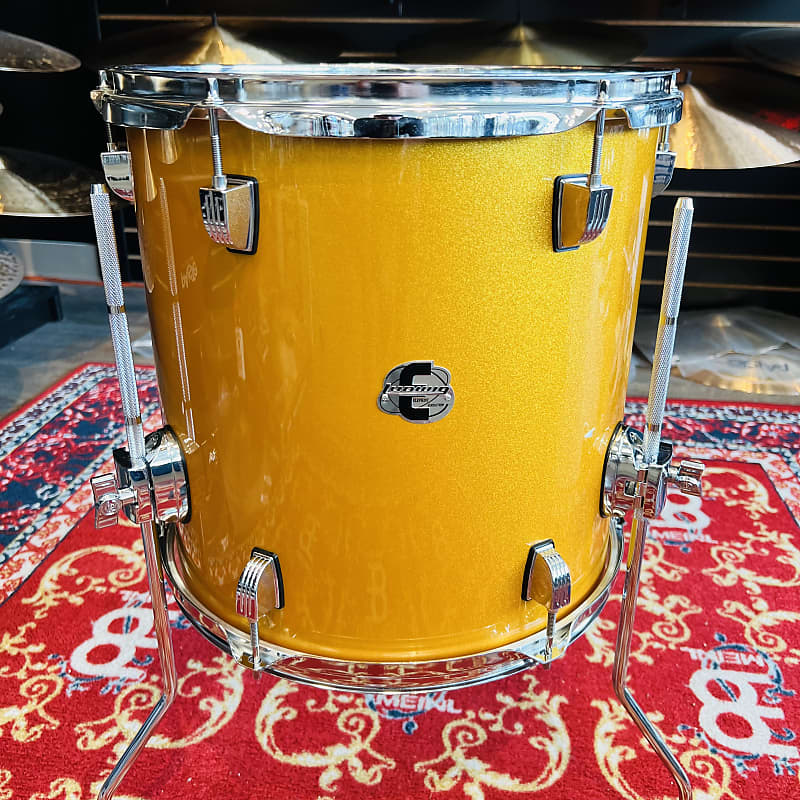 Ludwig Element Evolution 14x14” Floor Tom (Gold Sparkle) | Reverb