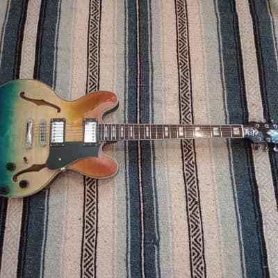 Bruno Maxitone ES-335 Style Electric Guitar - Pearloid | Reverb