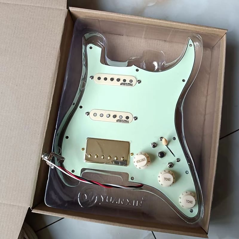 SSH Mint Green Strat Style Guitar Multi Sounds Prewired | Reverb UK