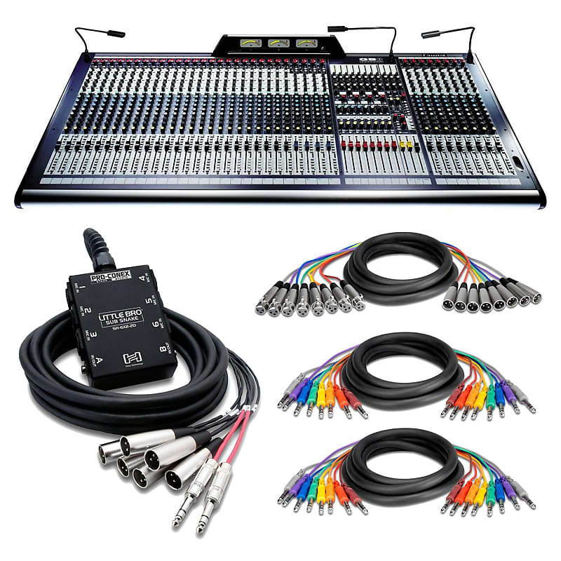 Soundcraft GB8 48-Channel Console w/ Hosa Sub Snake & XLR & | Reverb