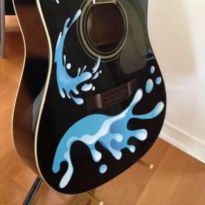 Guitar decals.Water splash stickers for acoustic guitars. | Reverb