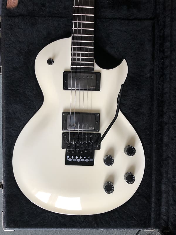 ESP Custom Shop Eclipse with Floyd Rose in White | Reverb