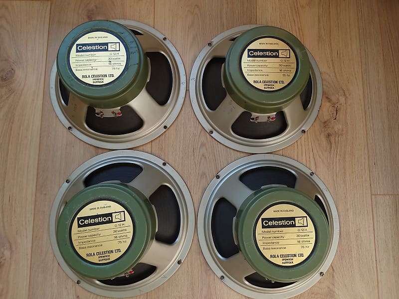 Vintage Celestion Greenbacks 1972 T1534 as T1281 G12H 30 | Reverb UK