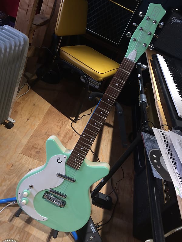 Danelectro 59M NOS Double Cutaway 2010s Seafoam Green *LEFTY* | Reverb