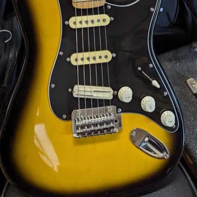 Alvarez Vintage Tobacco Burst Solid Body Strat Typle Electric | Reverb