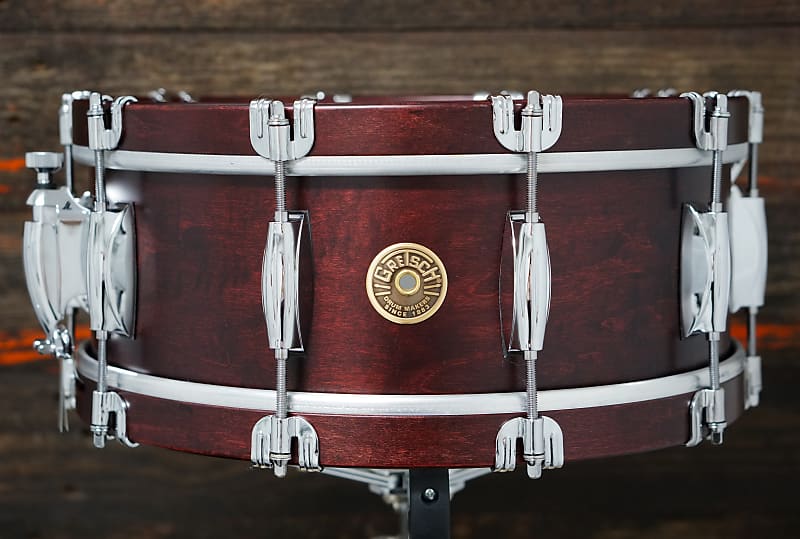 Gretsch 5.5x14" USA Custom Snare Drum - Satin Walnut w/Wood | Reverb