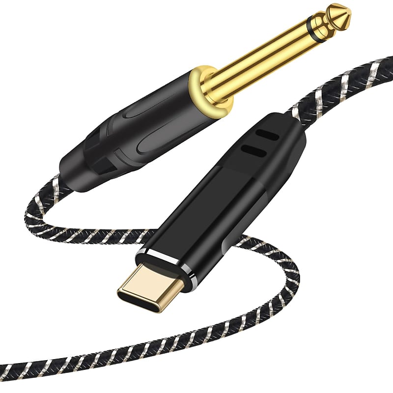 USB C Guitar Cable,10FT Guitar 1/4 Inch TS to Computer USB | Reverb