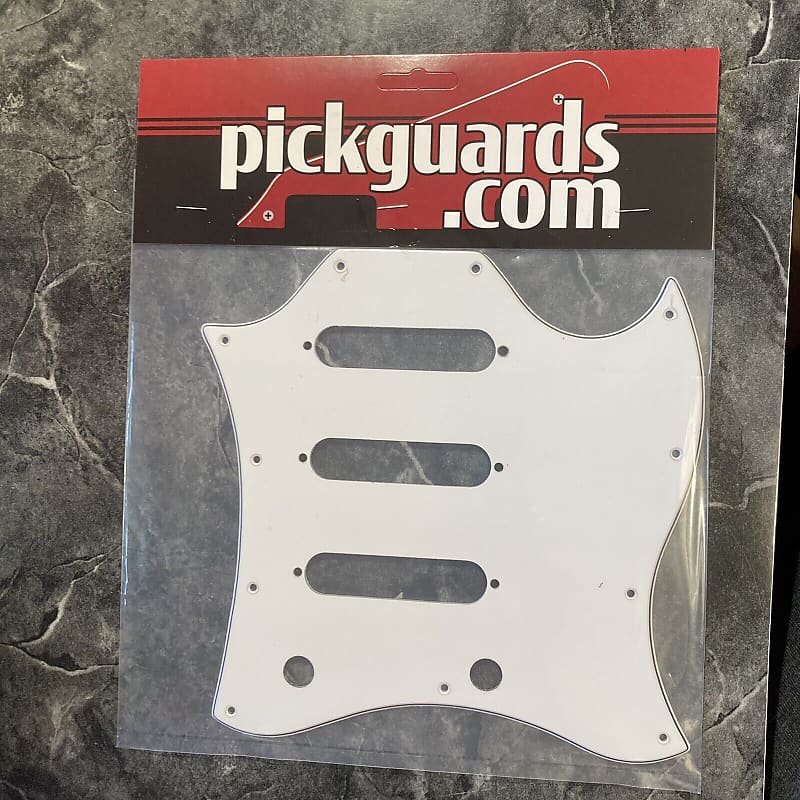 3 Ply White/Black/White Pickguard for Gibson SG3 SG-3 3 | Reverb
