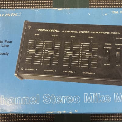 Realistic 4 Channel Stereo Mike Mixer | Reverb