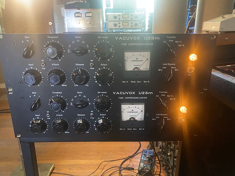 Pair of Vacuvox U23 M tube vari mu mastering compressor | Reverb