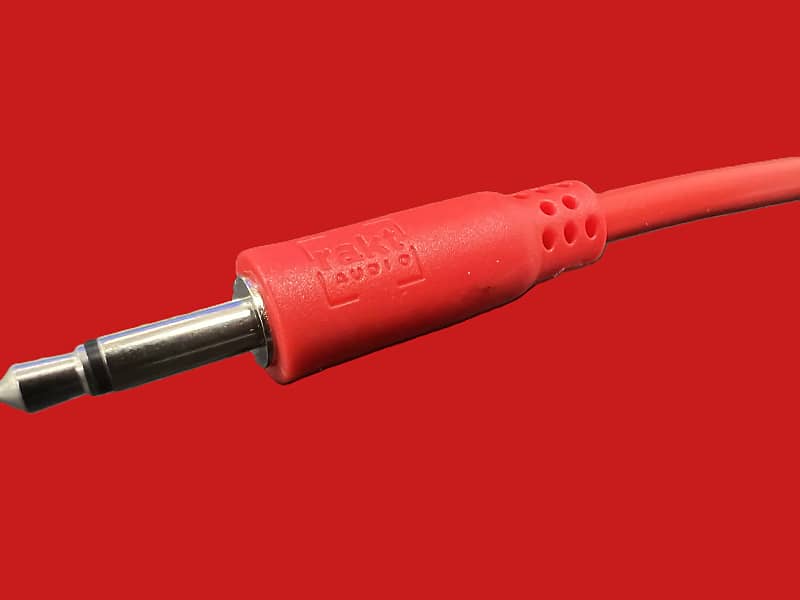 30cm Straight Eurorack Synth Modular Patch Cable 5 pack |Red | Reverb