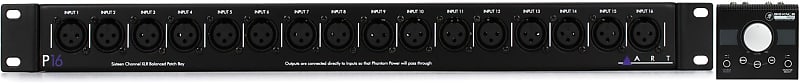 ART P16 16-channel XLR Balanced Patchbay Bundle with Mackie | Reverb