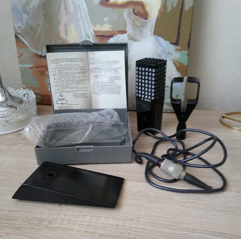 1970s early version Soviet ribbon microphone Oktava ml-19 XLR | Reverb