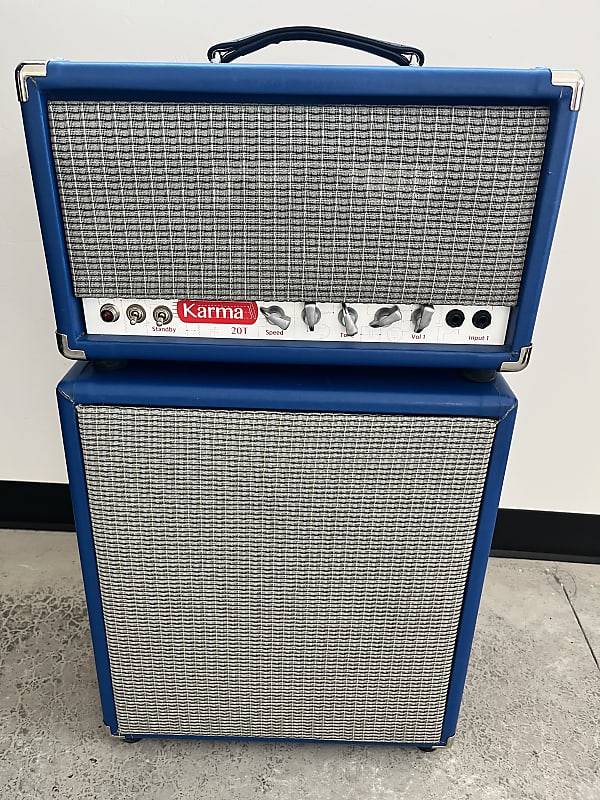 Karma 20t handwired tube amp - Blue/Red Tremolo | Reverb