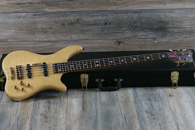 Warwick Katana 5 String Neck Thru 2006 Natural + Hard Case | Reverb