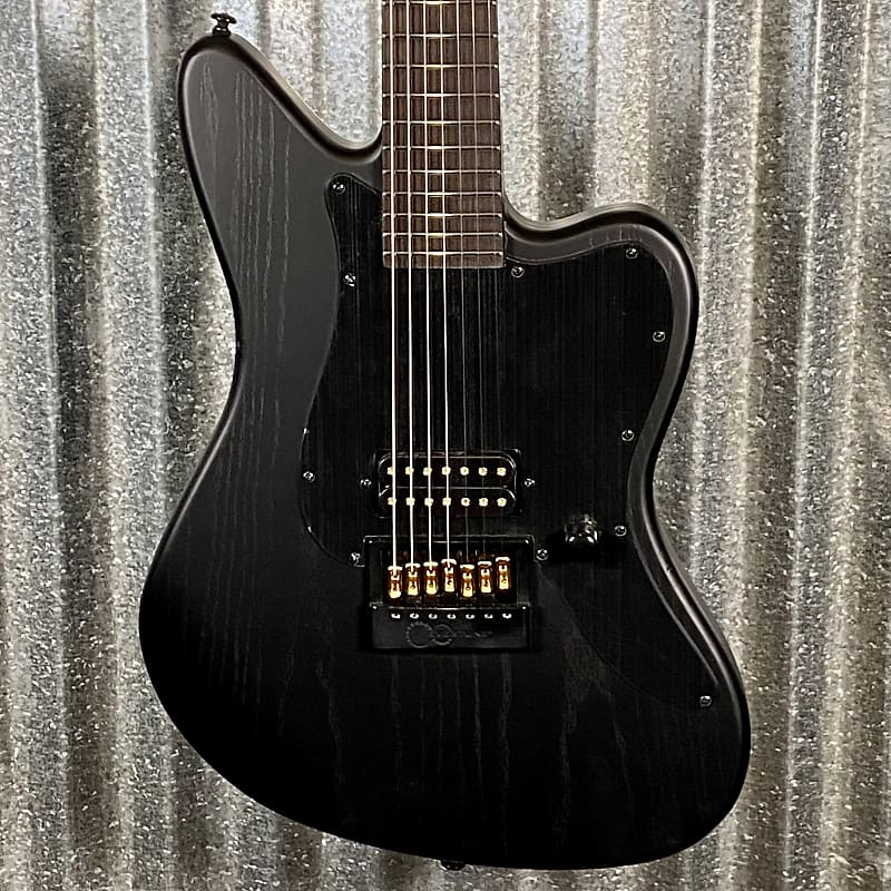 ESP LTD Alex Wade XJ 7 String Baritone Evertune Black Satin | Reverb