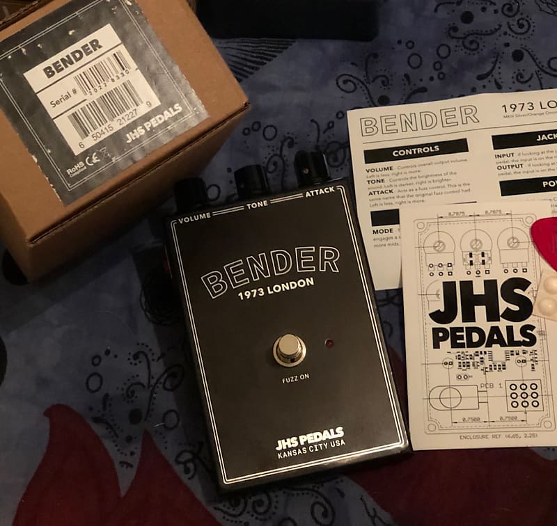 JHS Legends of Fuzz Bender 1973 - Sola Sound Tone Bender | Reverb