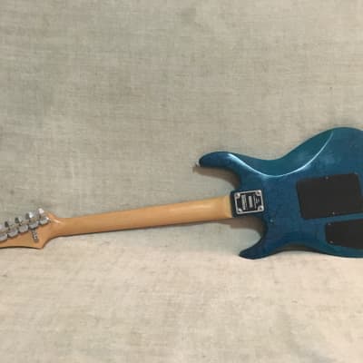 Washburn KC-40V 1990 Electric Guitar Blue Woodstone Floyd | Reverb