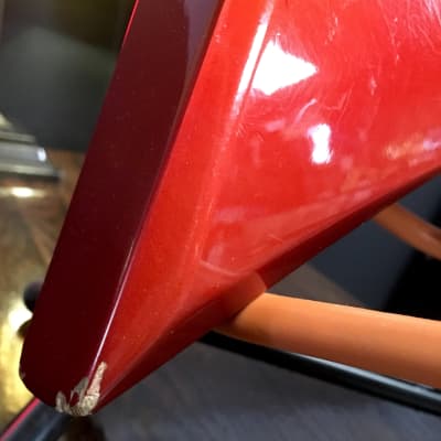 80s Hondo Formula 1 H770CAR/S Flying V - Metallic Red Randy | Reverb