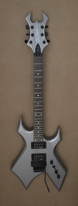 BC Rich Platinum Pro Series Warlock 2005 - Metallic Silver - | Reverb