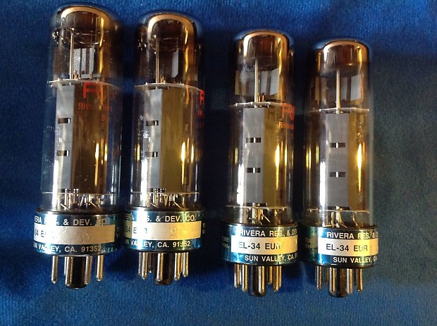 RFT / Siemens German EL34 Matched Quad Tested NOS | Reverb