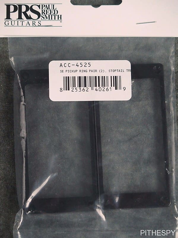 PRS SE Stoptail Black Pickup Rings Set Guitar Part Stop Tail | Reverb
