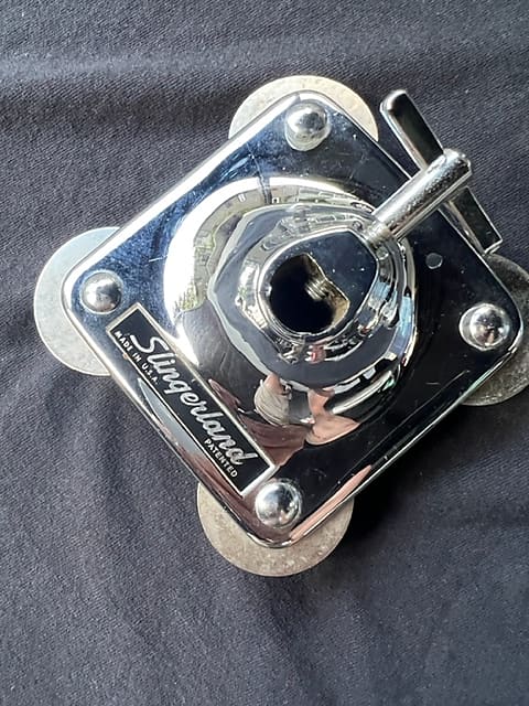 Slingerland Bass Drum Tom Mount 1960-70's - Chrome Over Steel | Reverb