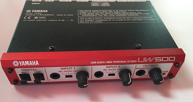 USB Yamaha UW500 Audio/Midi Interface, Digital & Analog Audio | Reverb