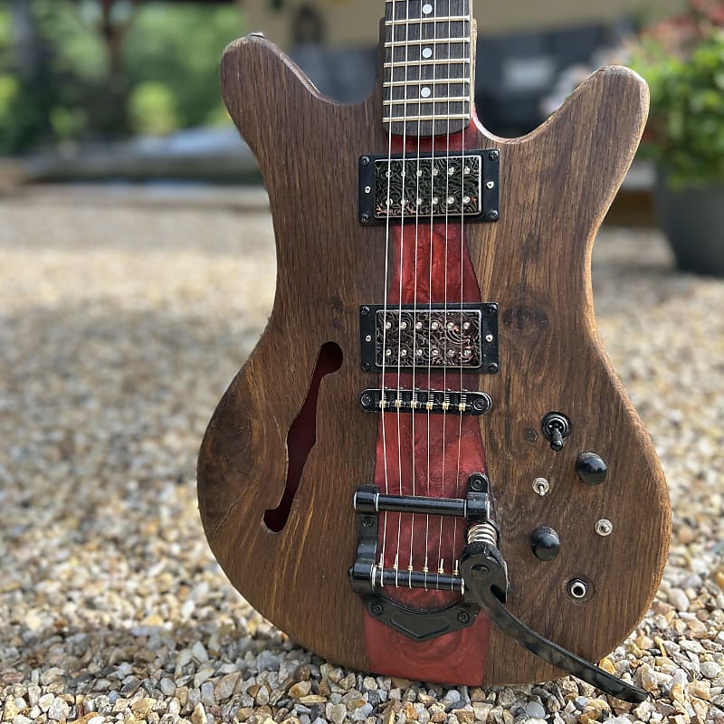Timo "MIGHTY OAK" - Custom, Handmade Semi-Hollow | Reverb Australia