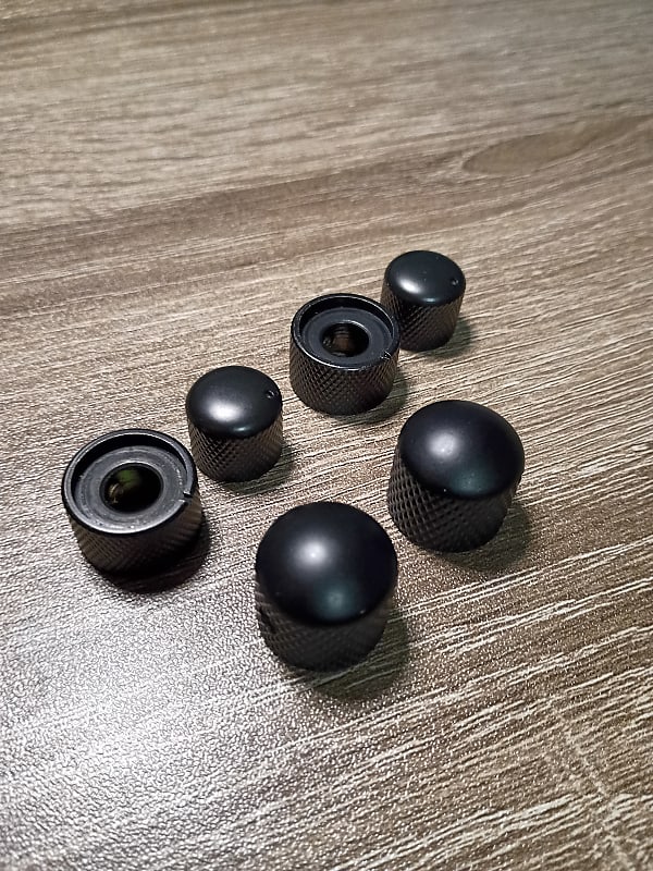 EMG Concentric bass knobs 2022 - Matte black metal | Reverb