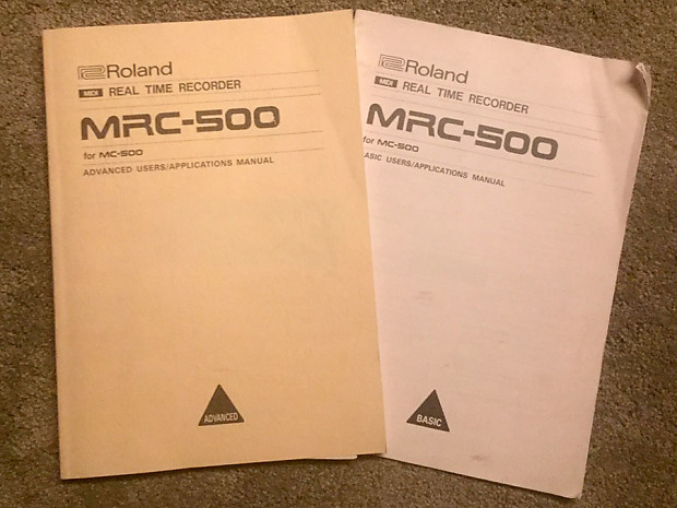 Roland MC-500: MRC-500 Basic & Advanced User Manuals | Reverb