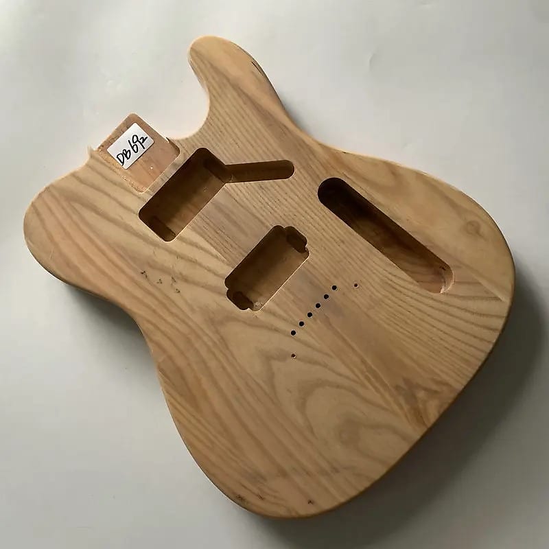 Unfinished Solid Ash Wood Telecaster Tele Style Guitar Body | Reverb