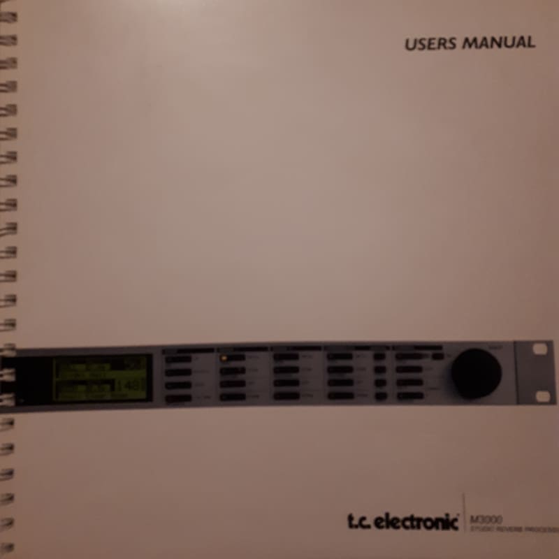 User's Manual for T.C Electronic M3000 Studio Reverb | Reverb UK