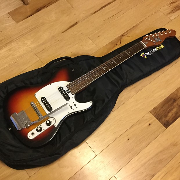 Conquerer Tele Style Sunburst Teisco Vintage Japan | Reverb
