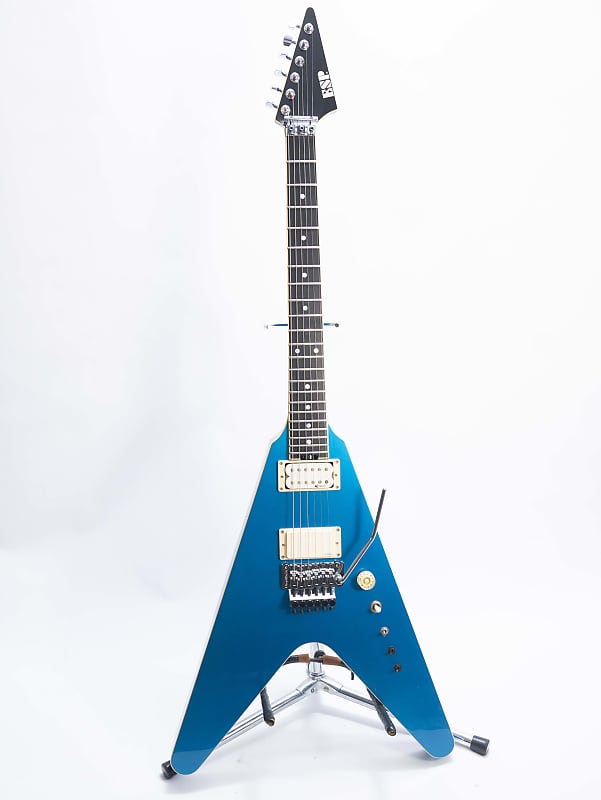 ESP LTD - Custom Shop -Flying V 2014 - blue | Reverb