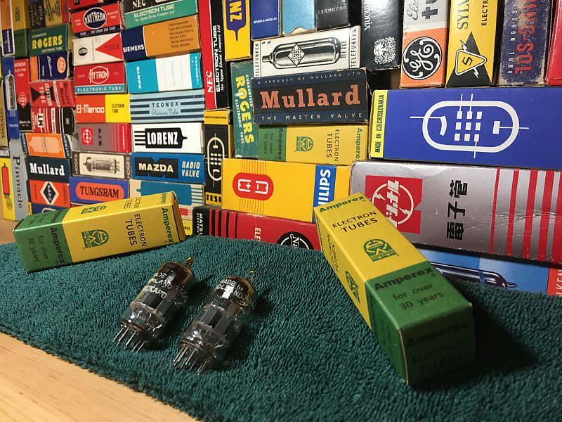 2 Rare NOS Yellow Tip HP Screened Dgetter Philips Amperex | Reverb