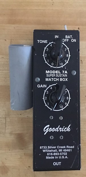 Goodrich Model 7A Super Sustain Matchbox Black | Reverb