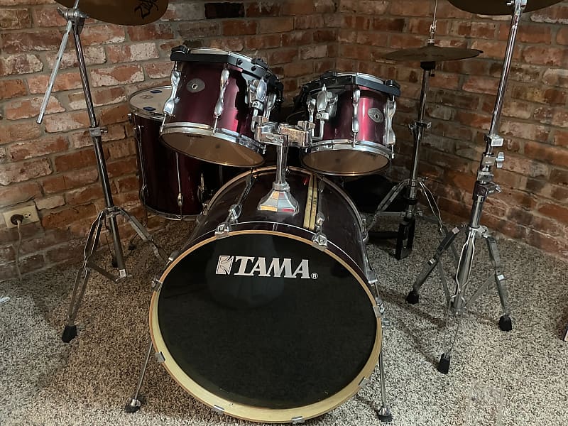 Tama Imperialstar 5 Piece Drum Set - Candy Apple Mist | Reverb