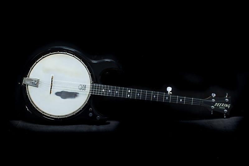 Deering Crossfire 5-String Electric Banjo Black (Second | Reverb UK