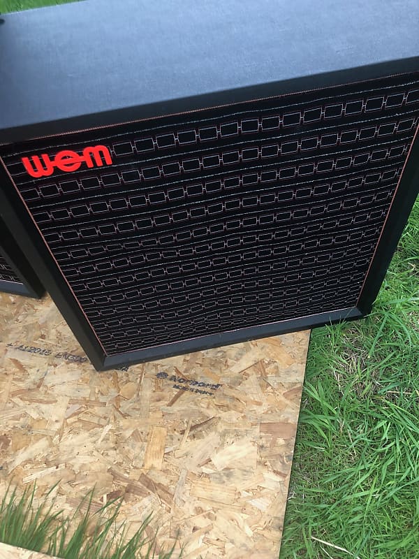 WEM Starfinder 4 x 12 Guitar Cabinet with Crescendos 1969 | Reverb